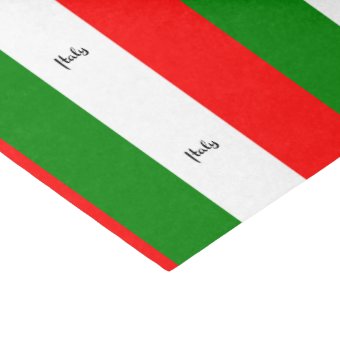 Flag of Italy, labeled Tissue Paper | Zazzle