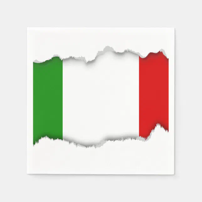 Flag of Italy Paper Napkins | Zazzle