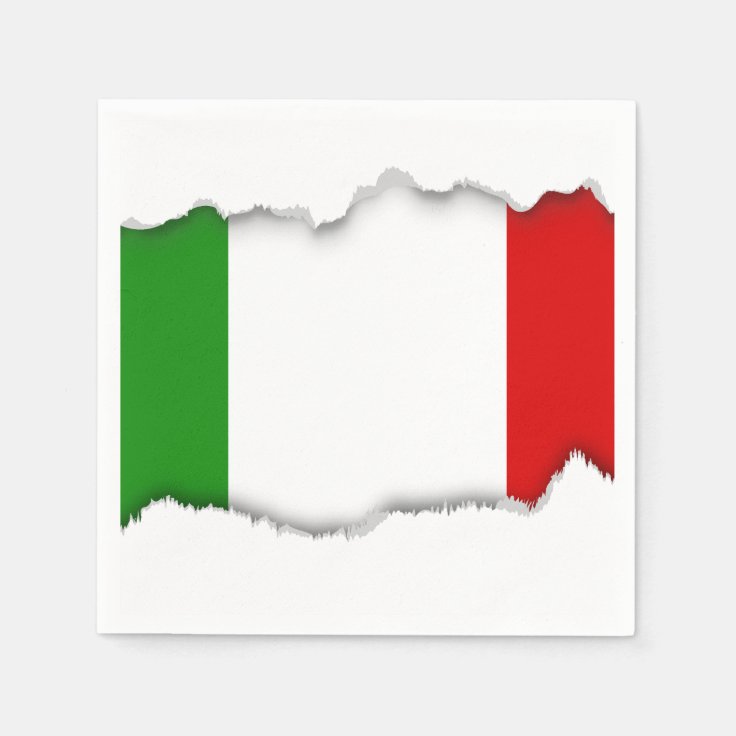 Flag of Italy Paper Napkins | Zazzle