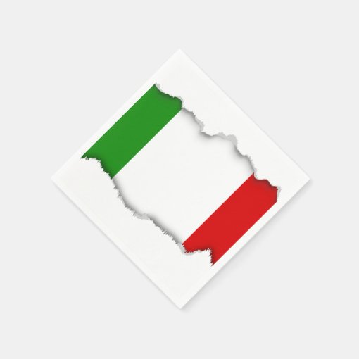 Flag of Italy Paper Napkins | Zazzle
