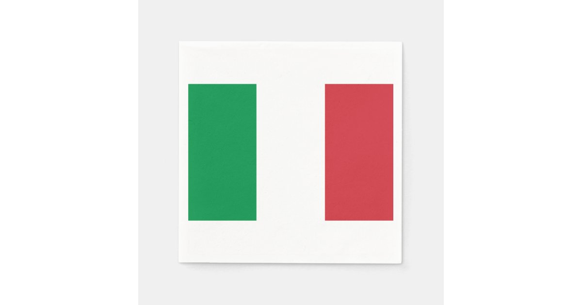 Flag of Italy Paper Napkins | Zazzle