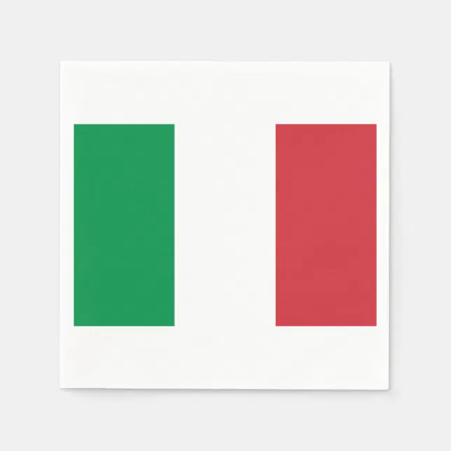 Flag of Italy Paper Napkins | Zazzle