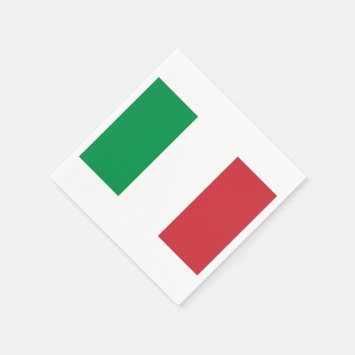 Flag of Italy Paper Napkins | Zazzle