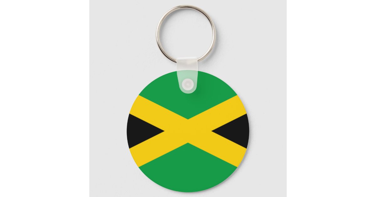 Flag of Jamaica - Jamaican Flag Keychain | Zazzle