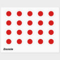 Flag of Japan Classic Round Sticker | Zazzle