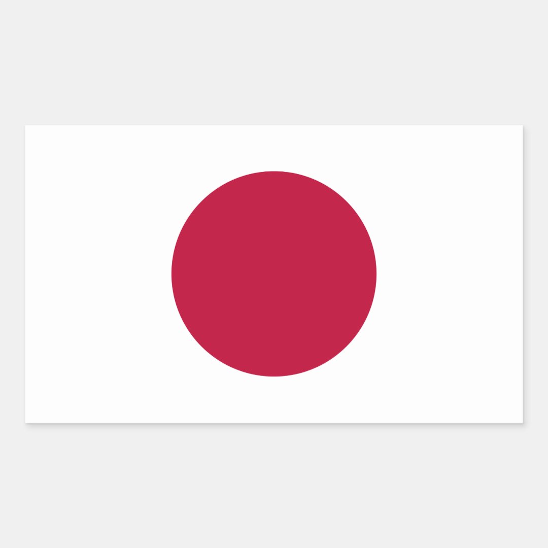 Flag of Japan Decal Sticker | Zazzle