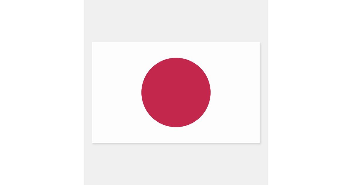 Flag of Japan Decal Sticker | Zazzle