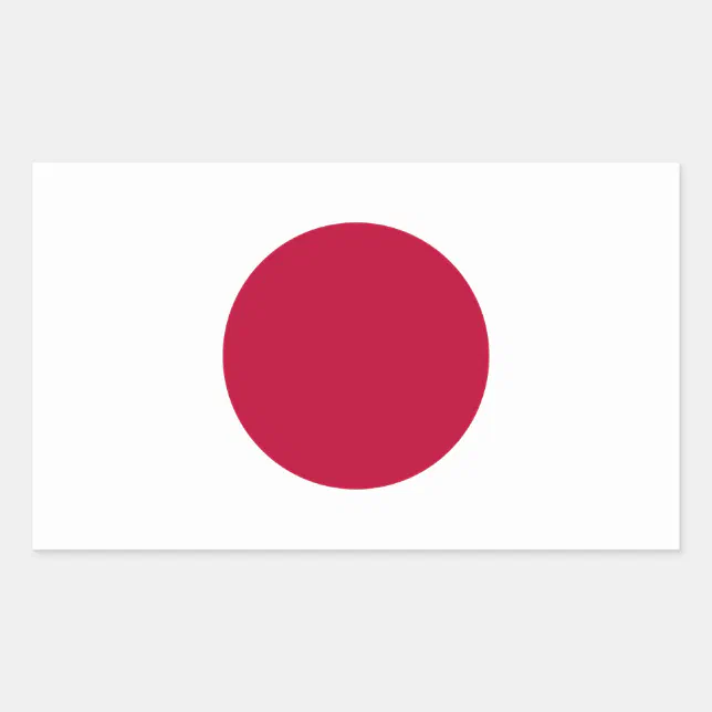 Flag of Japan Decal Sticker | Zazzle