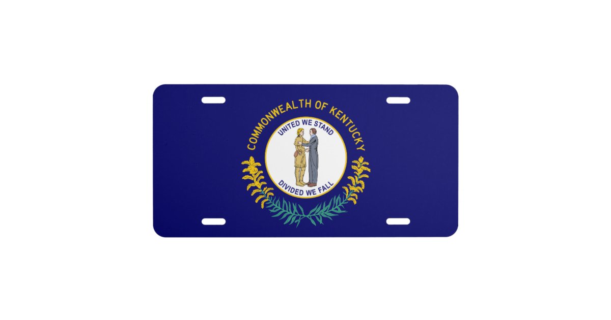Flag of Kentucky License Plate | Zazzle