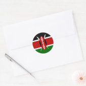 Flag of Kenya Classic Round Sticker | Zazzle