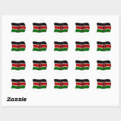 Flag of Kenya Classic Round Sticker | Zazzle