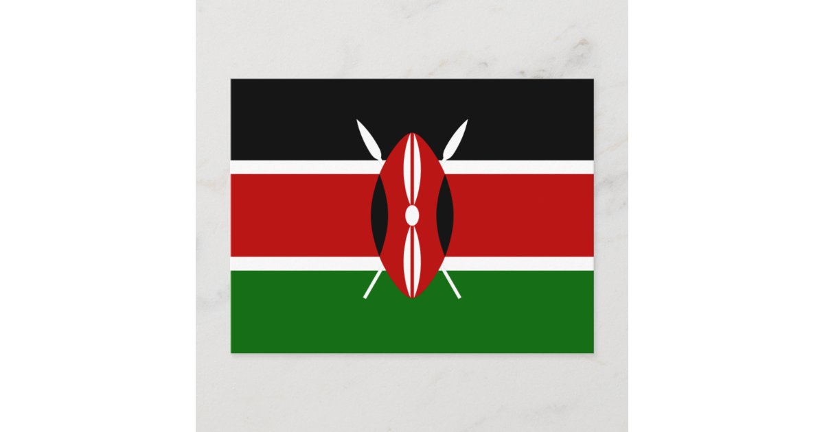 Flag of Kenya Postcard | Zazzle