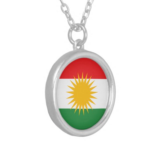 Flag of Kurdistan (Alay Kurdistan or Alaya Rengîn) Silver Plated ...