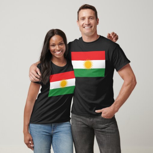 Flag of Kurdistan (Alay Kurdistan or Alaya Rengîn) T-Shirt | Zazzle