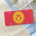 Flag of Kyrgyzstan License Plate | Zazzle