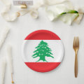 Flag of Lebanon Paper Plates | Zazzle