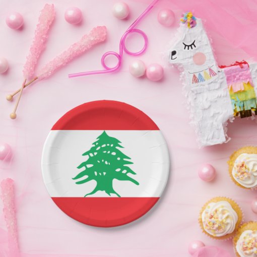 Flag of Lebanon Paper Plates | Zazzle