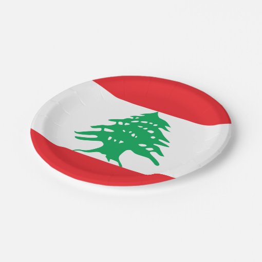 Flag of Lebanon Paper Plates | Zazzle