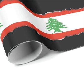 Flag of Lebanon Wrapping Paper | Zazzle