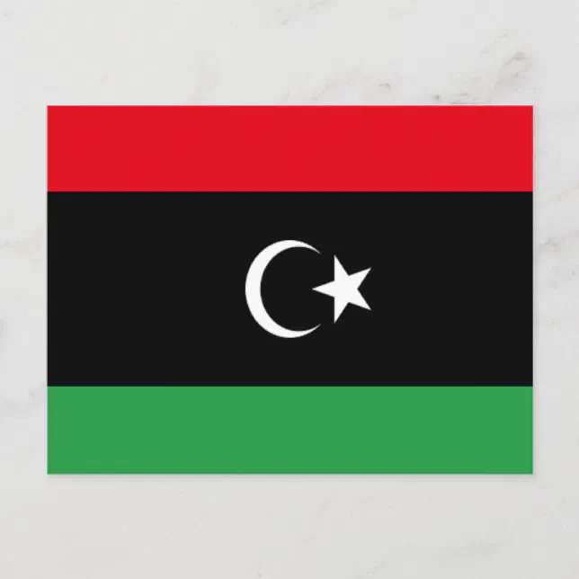Flag of Libya Postcard | Zazzle