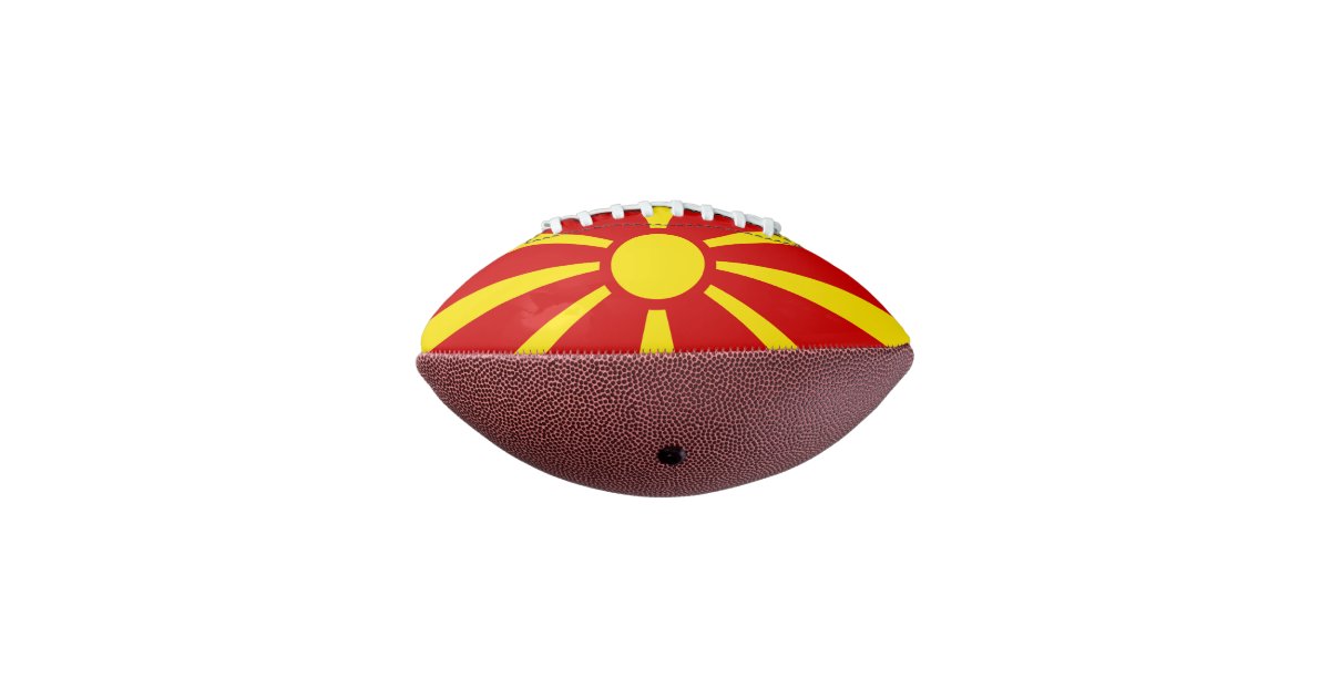 Flag of Macedonia Mini Football | Zazzle