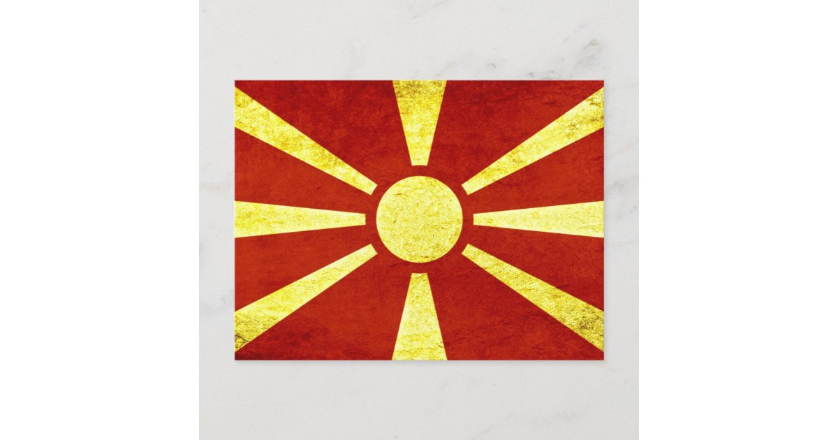 Flag of Macedonia Postcard | Zazzle
