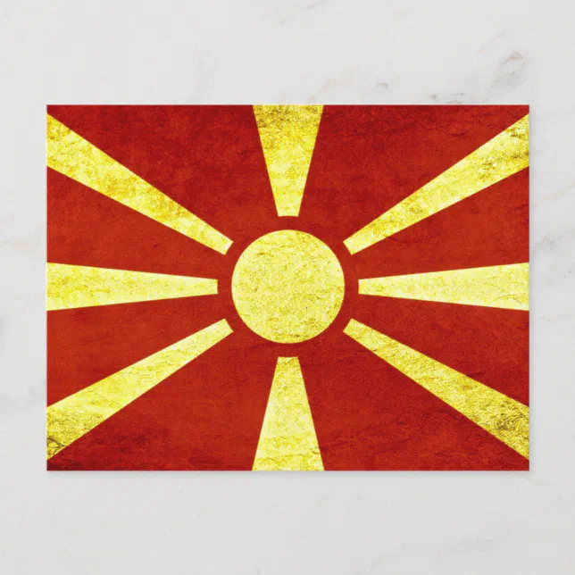 Flag of Macedonia Postcard | Zazzle