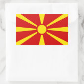 Flag of Macedonia Rectangular Sticker | Zazzle