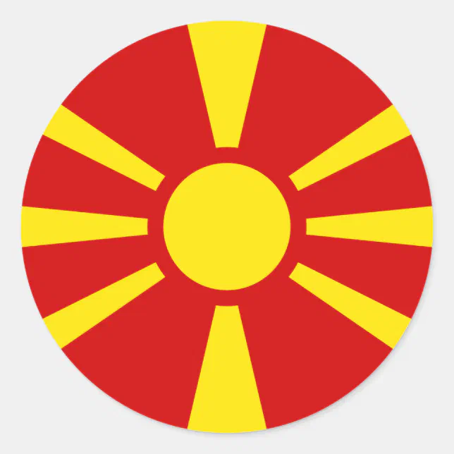 Flag of Macedonia Sticker | Zazzle