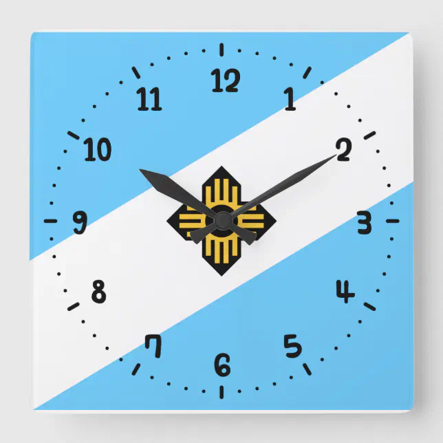 Flag of Madison, Wisconsin Square Wall Clock | Zazzle