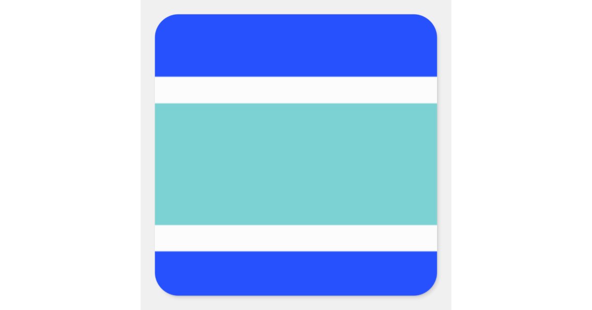 Flag of Marbella Square Sticker | Zazzle
