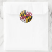 Flag of Maryland Classic Round Sticker | Zazzle