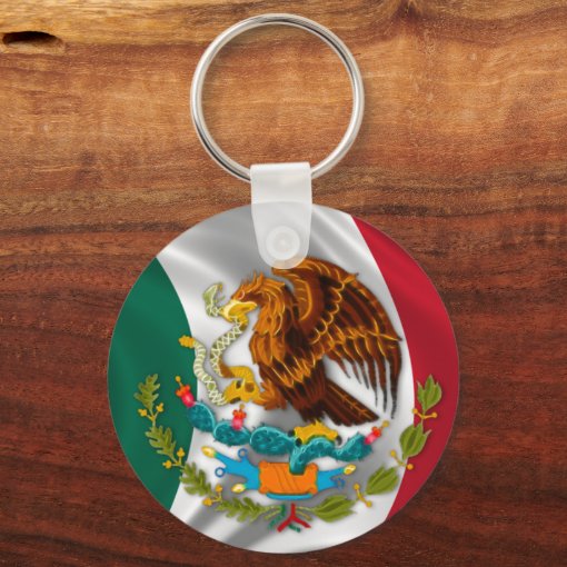 Flag of Mexico, Coat of Arms Keychain | Zazzle