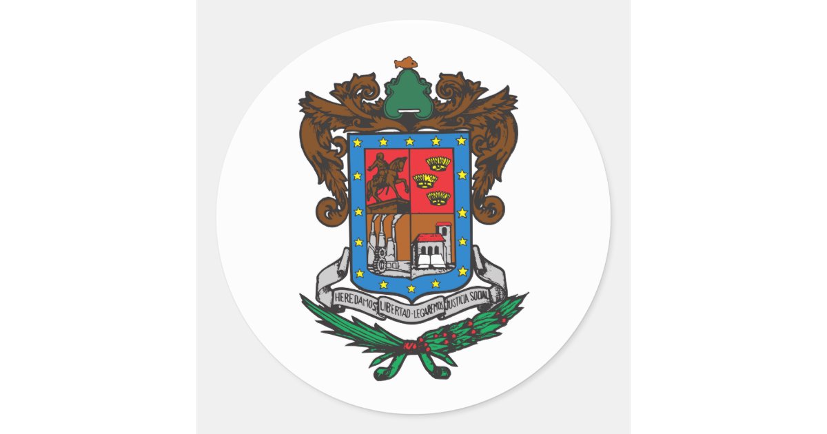 Flag of Michoacan Classic Round Sticker | Zazzle
