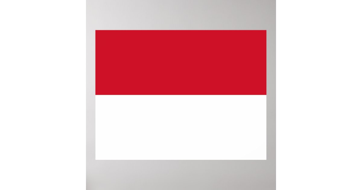 Flag of Monaco Poster | Zazzle
