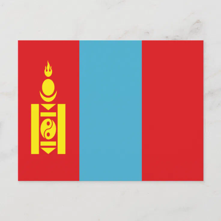 Flag of Mongolia Postcard | Zazzle