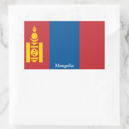 Flag of Mongolia Rectangular Sticker | Zazzle