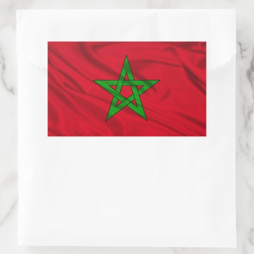 Flag of Morocco Rectangular Sticker | Zazzle