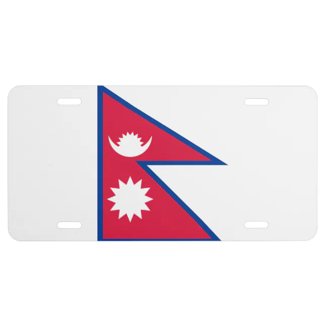 Flag of Nepal License Plate | Zazzle