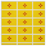 New Mexico Flag Zia Sun Pattern Fabric | Zazzle.com