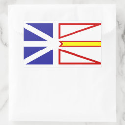 Flag Of Newfoundland Canada Rectangular Sticker | Zazzle