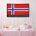 Flag of Norway Banner | Zazzle
