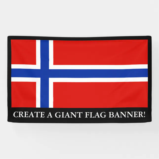 Flag of Norway Banner | Zazzle