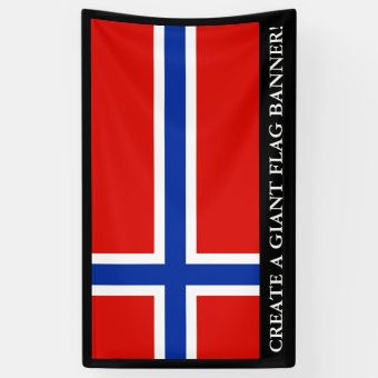 Flag of Norway Banner | Zazzle