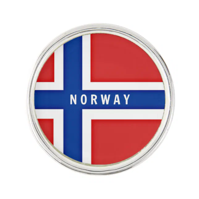 Flag of Norway Lapel Pin | Zazzle