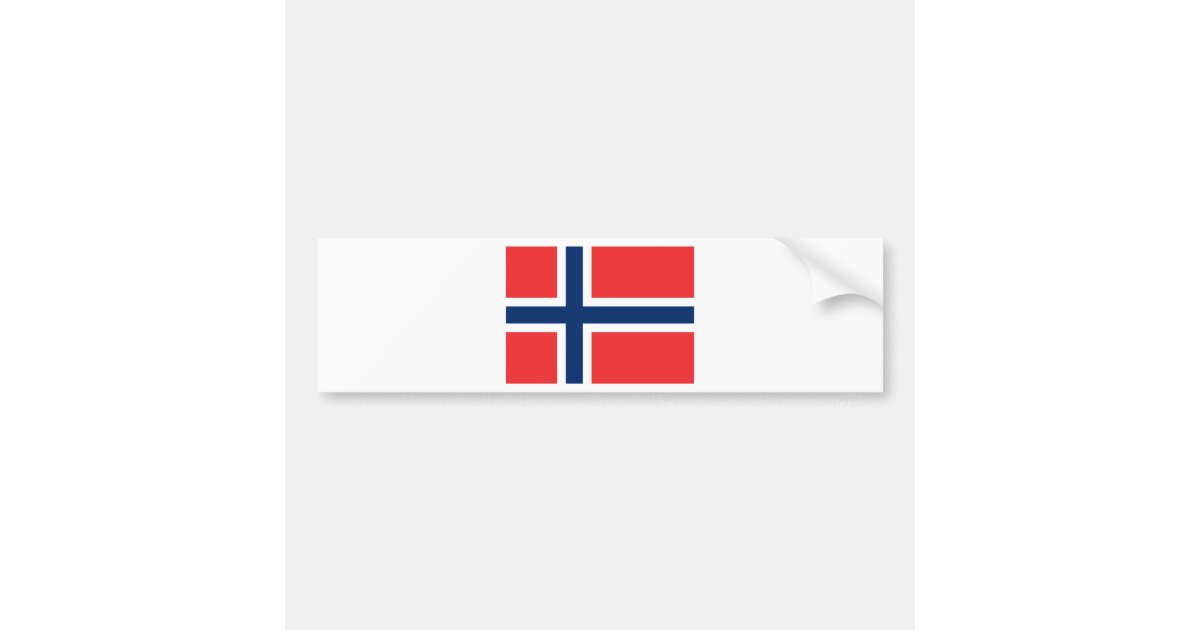 Flag of Norway - Norges flagg - Det norske flagget Bumper Sticker | Zazzle