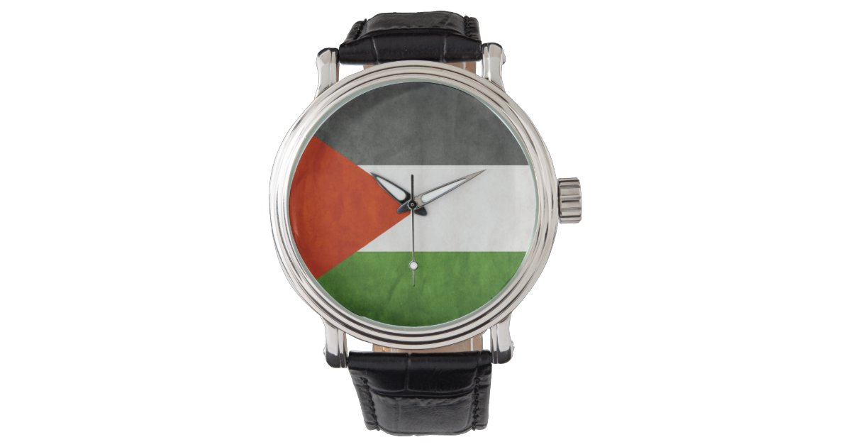 Flag of Palestine watches | Zazzle