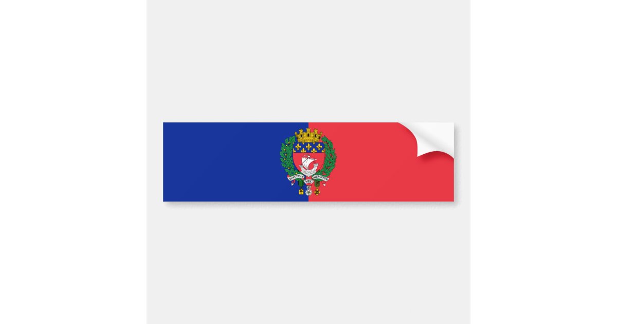 Flag of Paris (France) Bumper Sticker | Zazzle