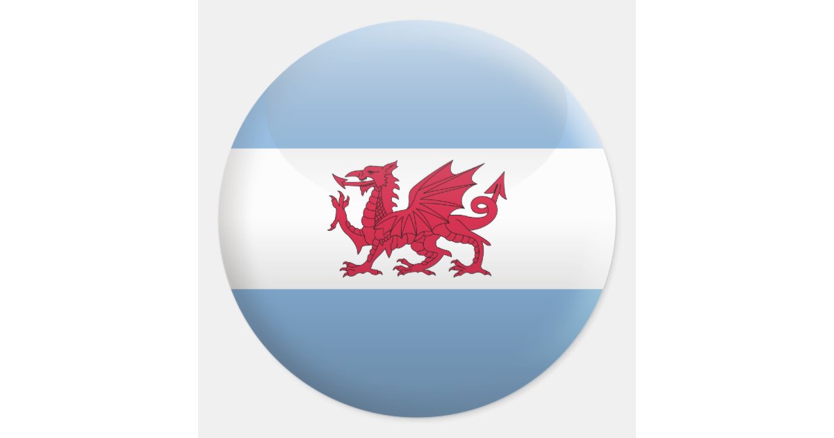 Flag of Patagonia Classic Round Sticker | Zazzle