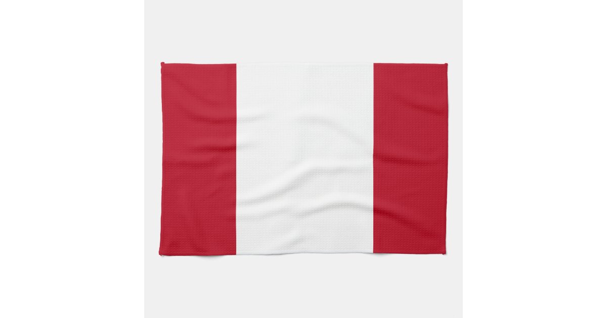 Flag of Peru Kitchen Towel | Zazzle